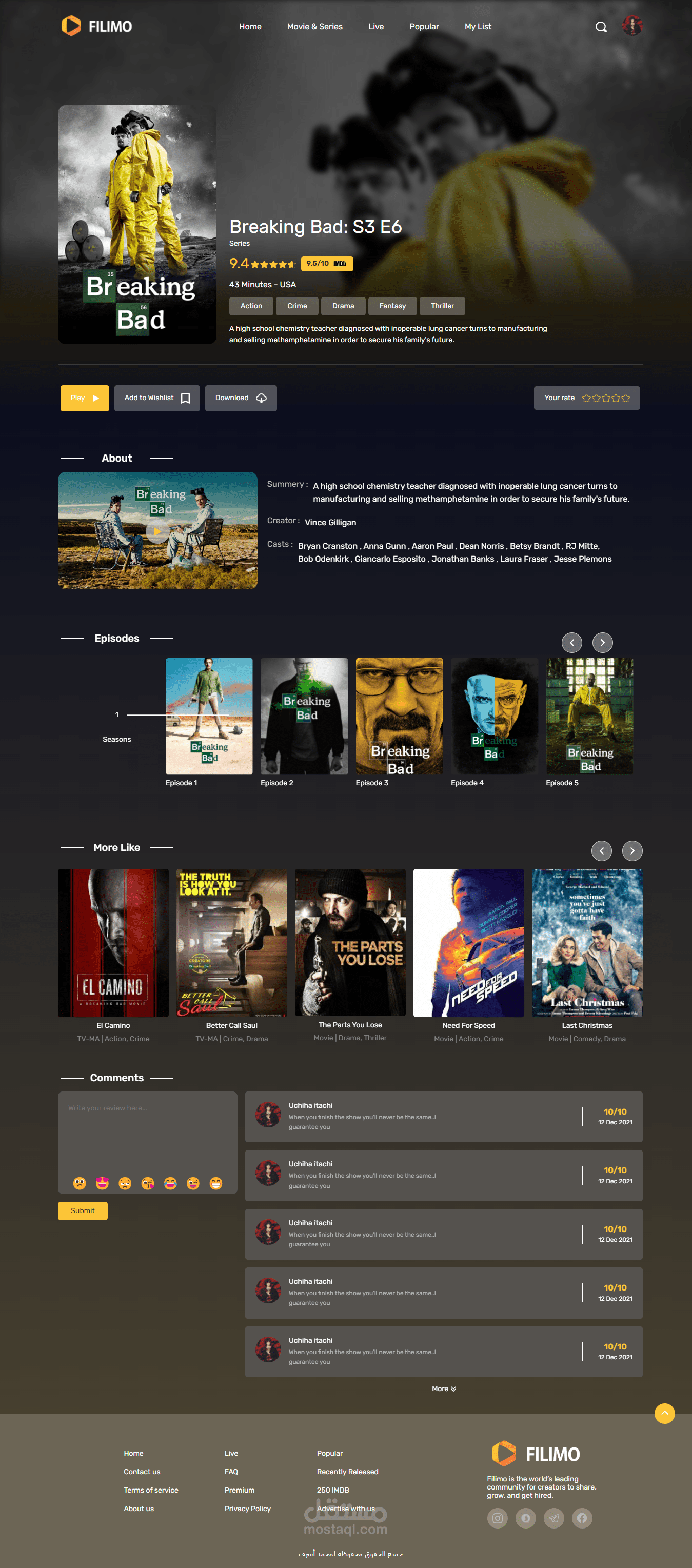 موقع لمشاهدة الافلام - Filimo | مستقل