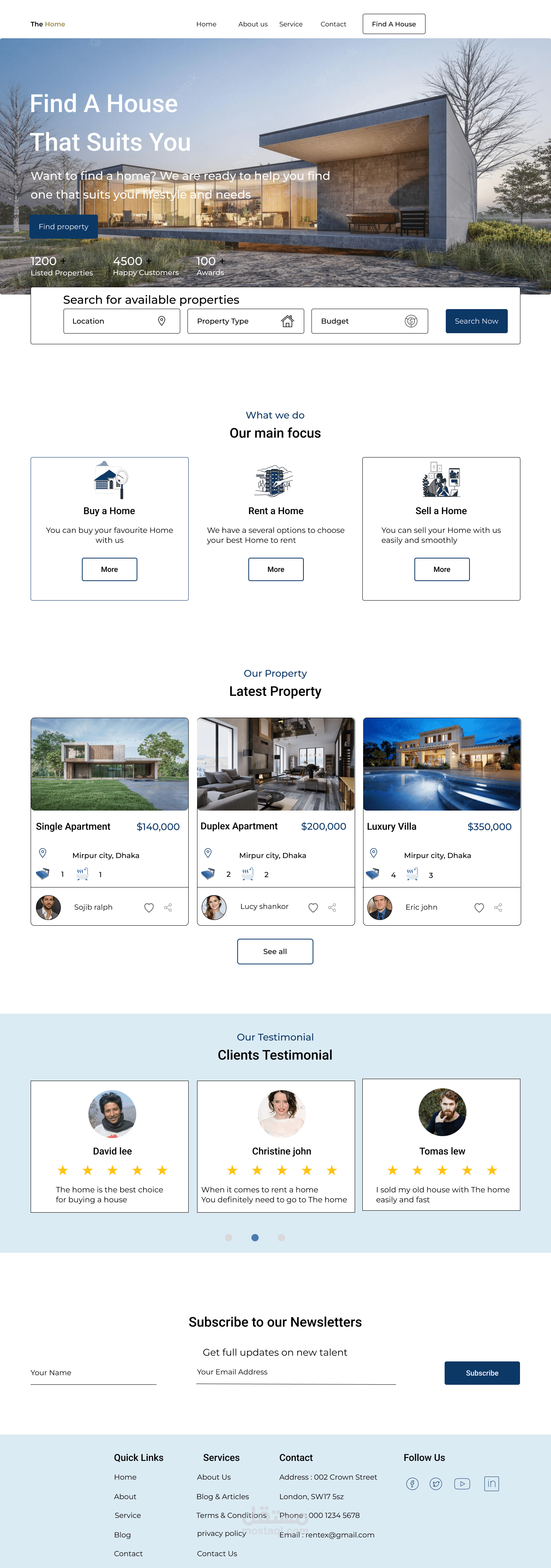 The Home landing page | مستقل