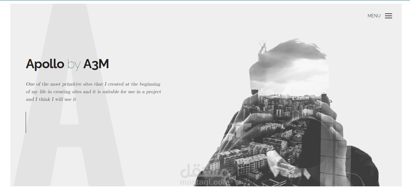 Apollo website template | مستقل