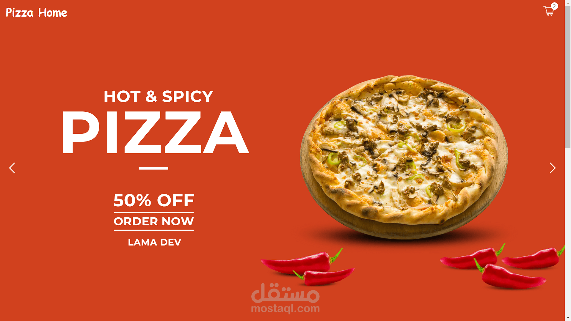 Food Ordering App مستقل
