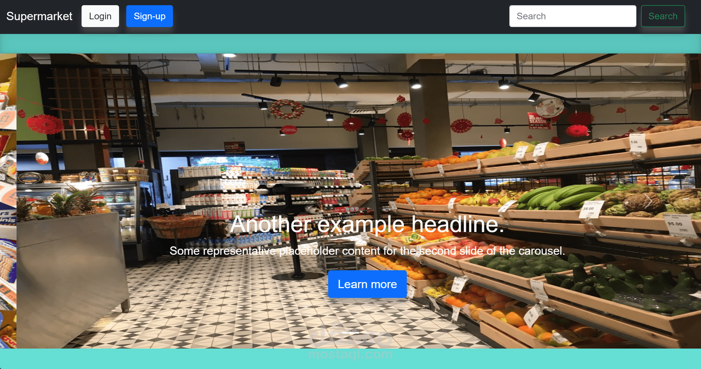 Supermarket project | مستقل