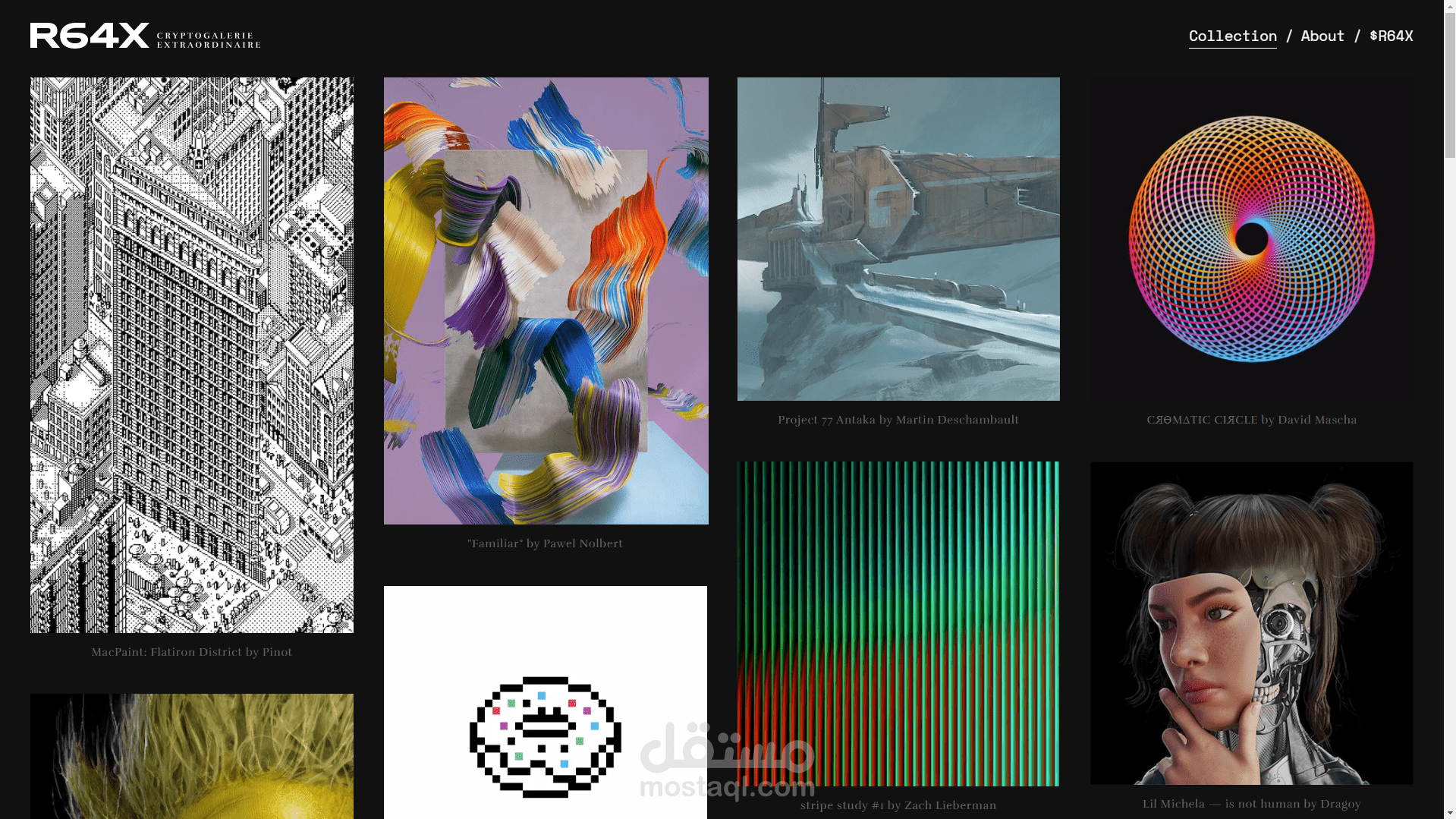 موقع R64X لعرض الصور والاعمال الفنية | مستقل