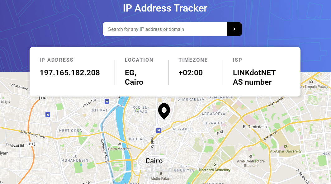 IP Address Tracker | مستقل