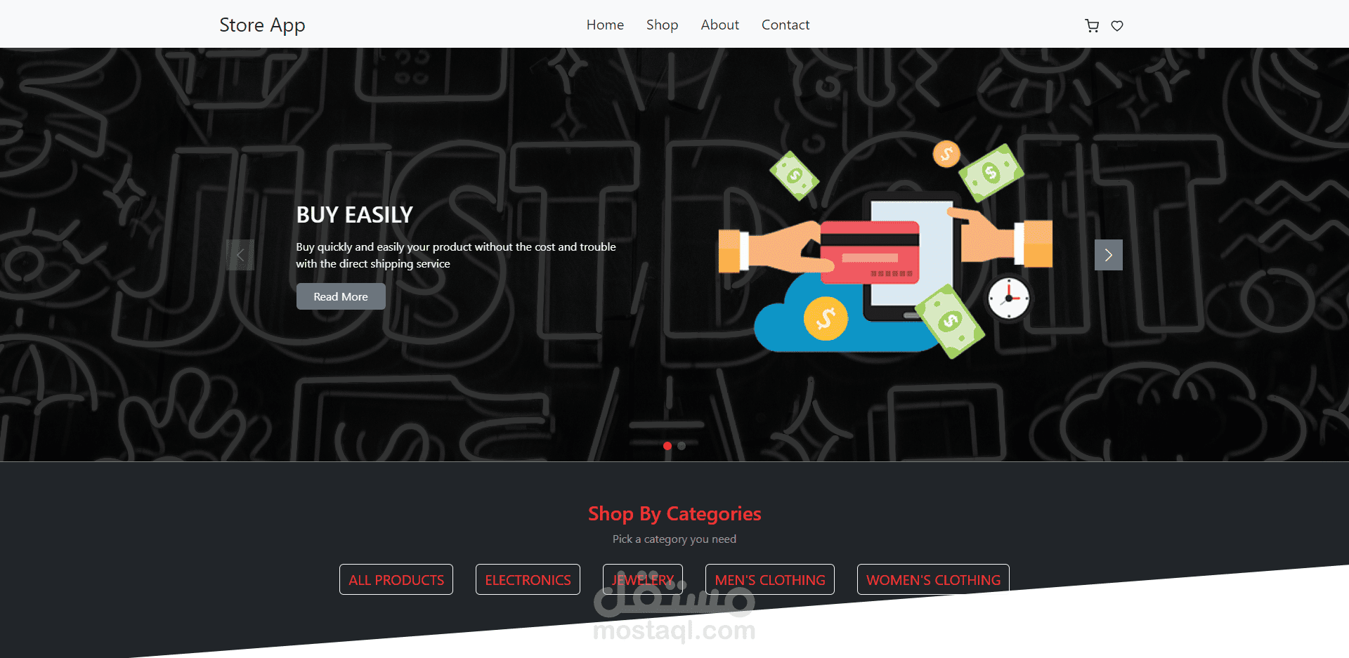 E-commerce Website | مستقل