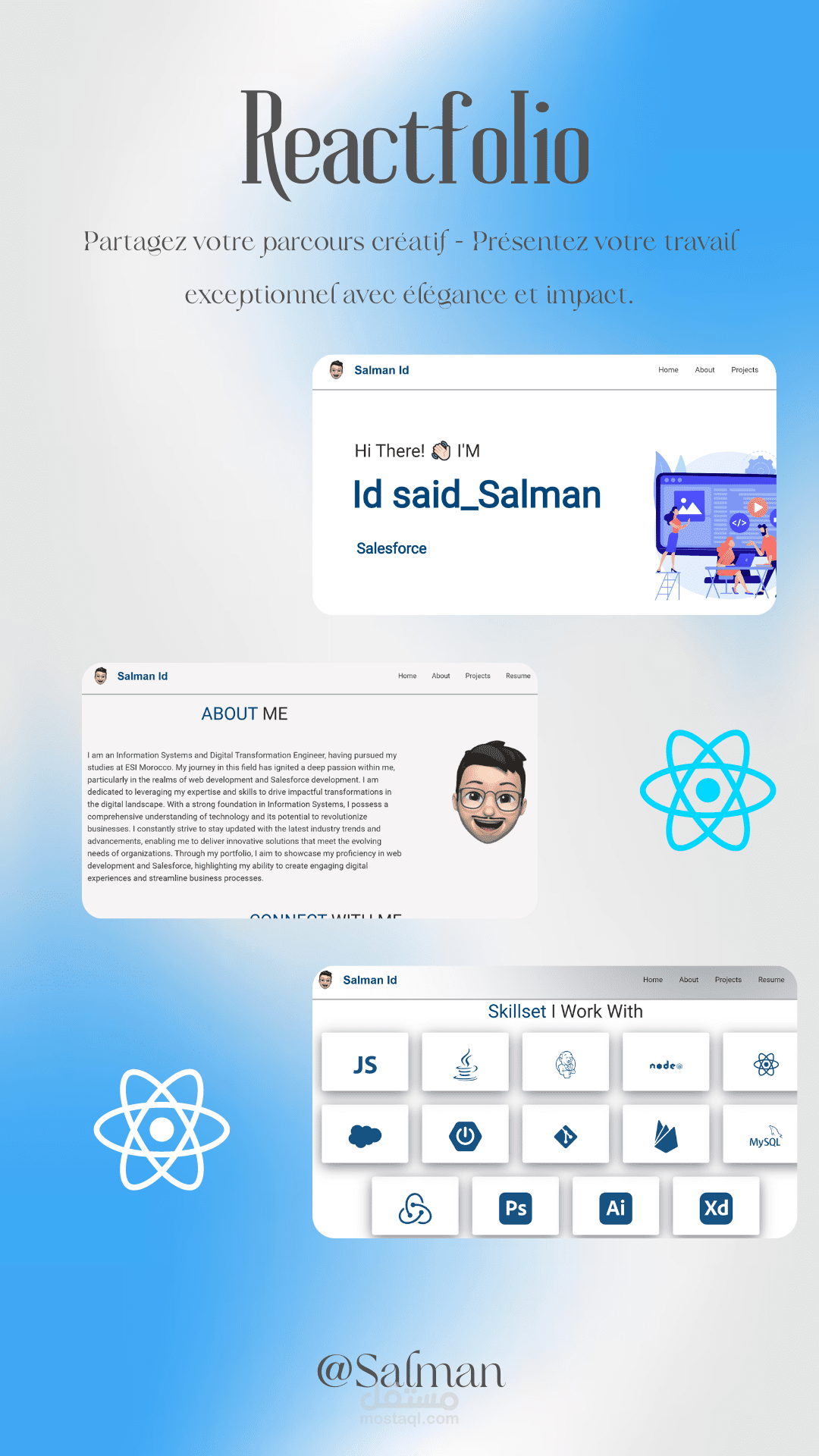 React Portfolio | مستقل