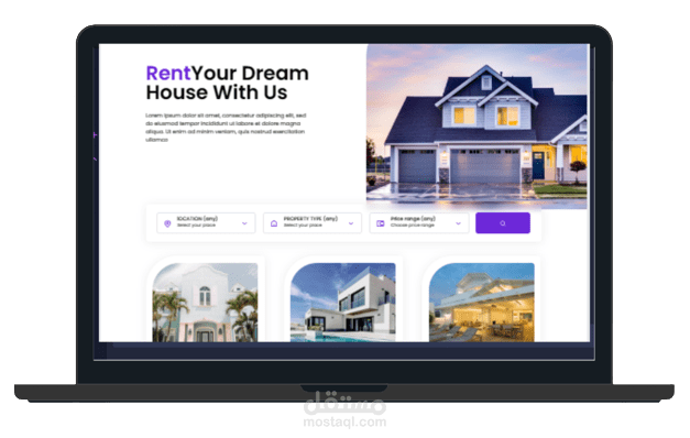 Real Estate Website (reactjs) | مستقل