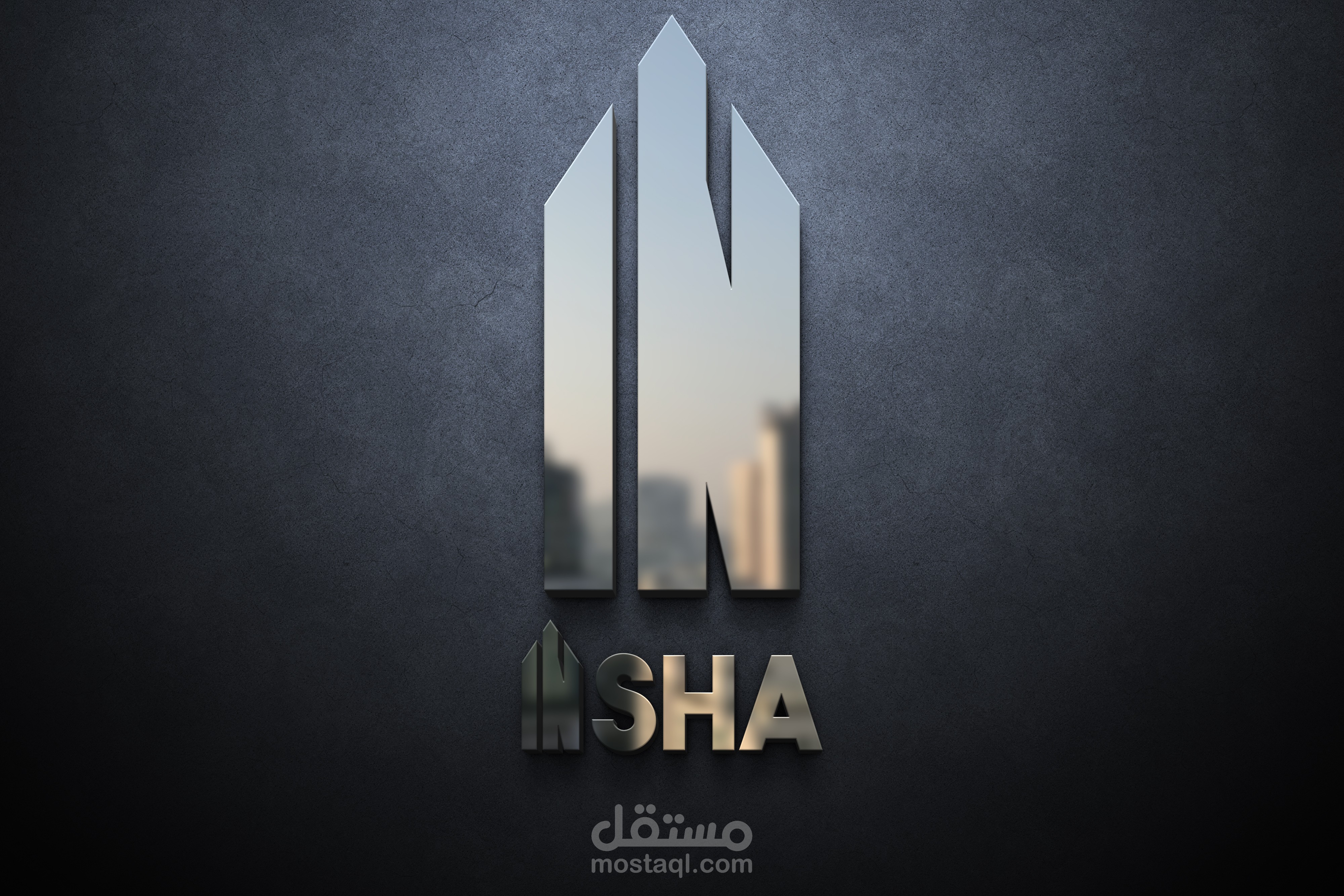 business card + insha logo | مستقل