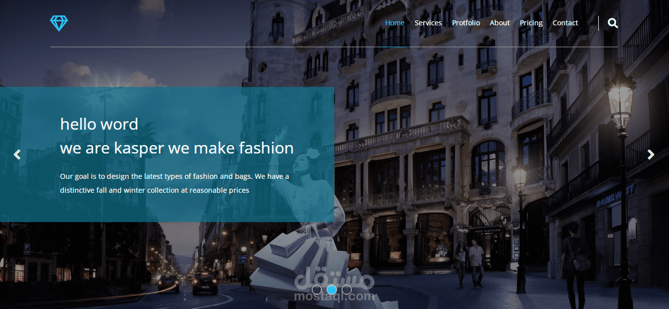Responsive Template 2 With HTML & CSS | مستقل