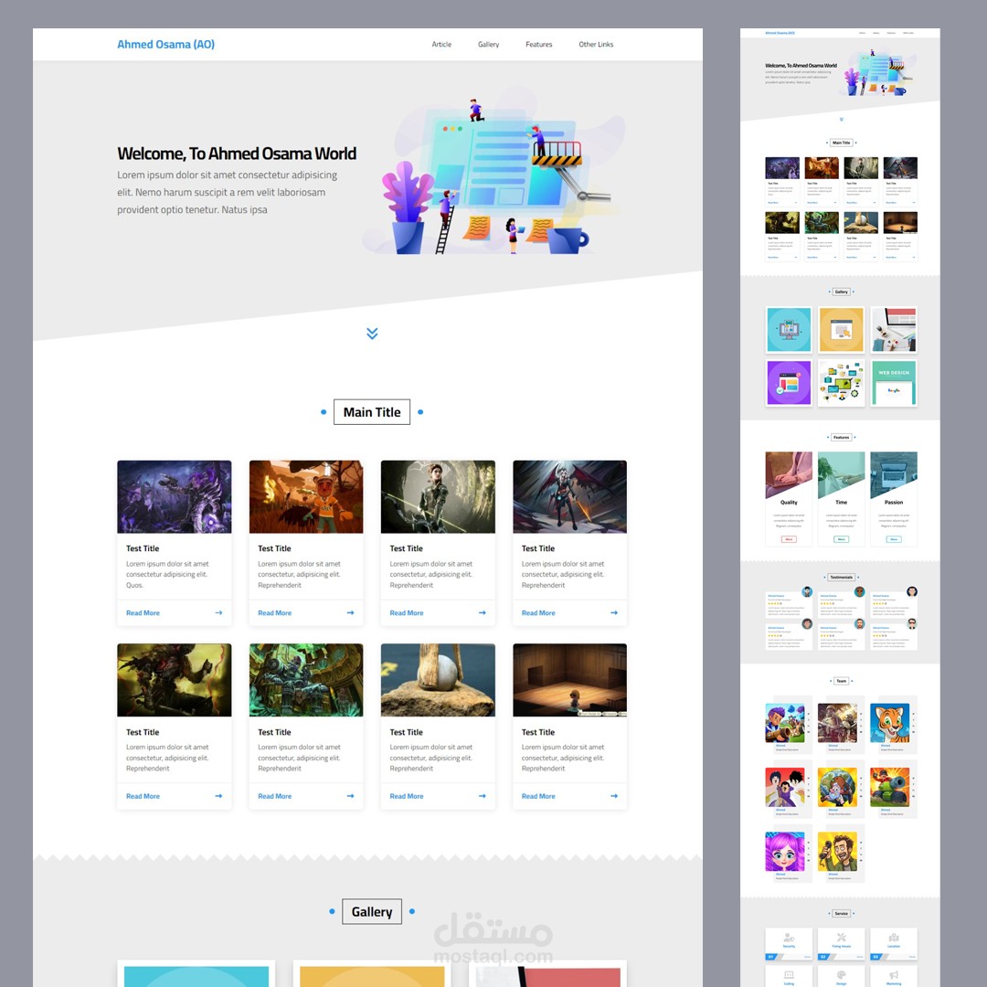 تصميم صفحات الويب Responsive باستخدام Html And Css مستقل