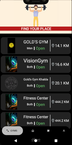 Gym app | مستقل
