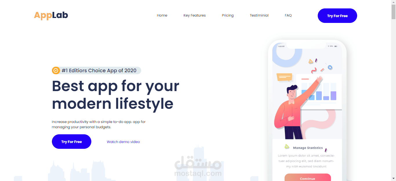 website for applab | مستقل