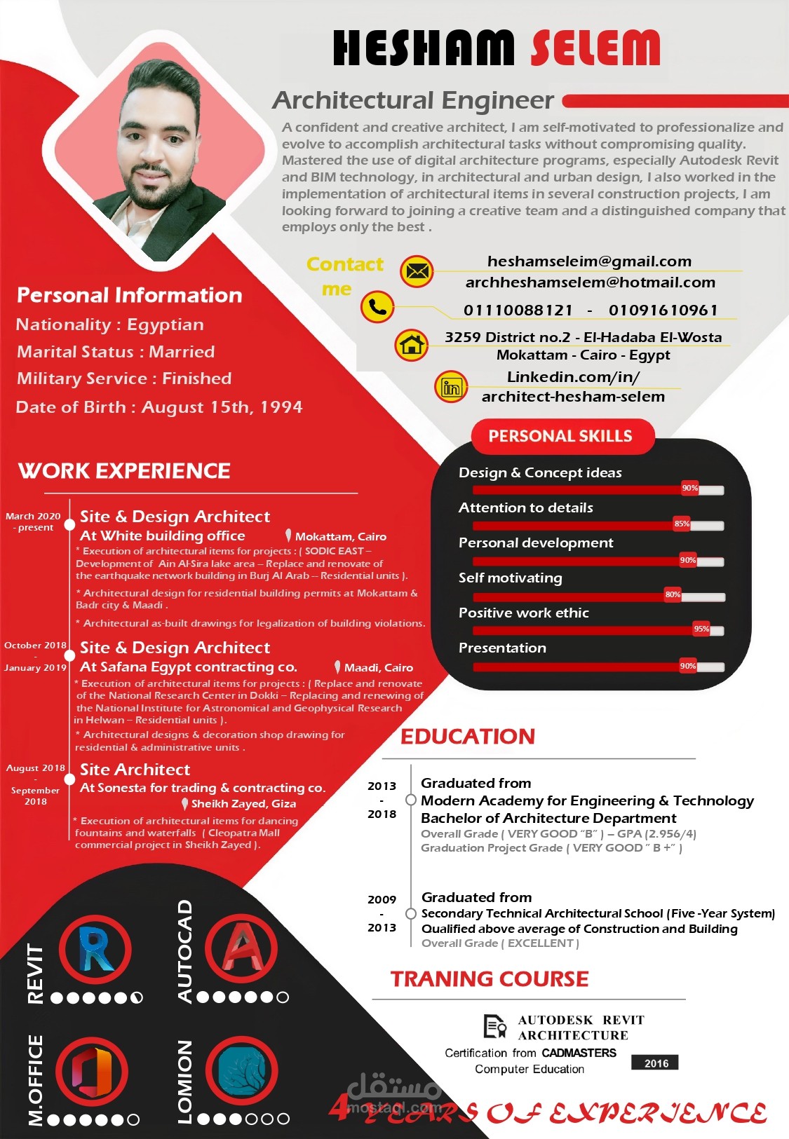 Freelance Architect for Design and Construction | مستقل