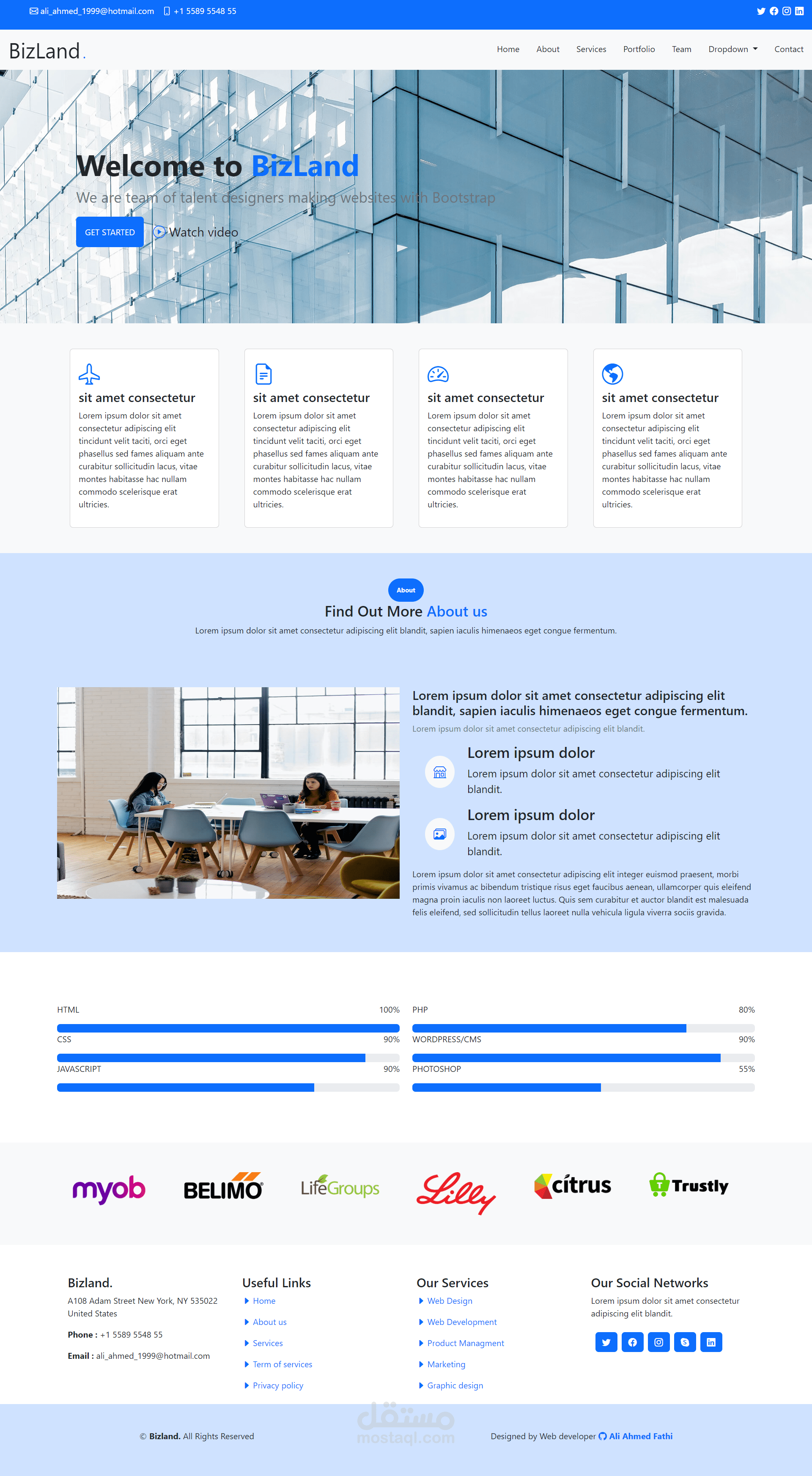 BizLand Website | مستقل