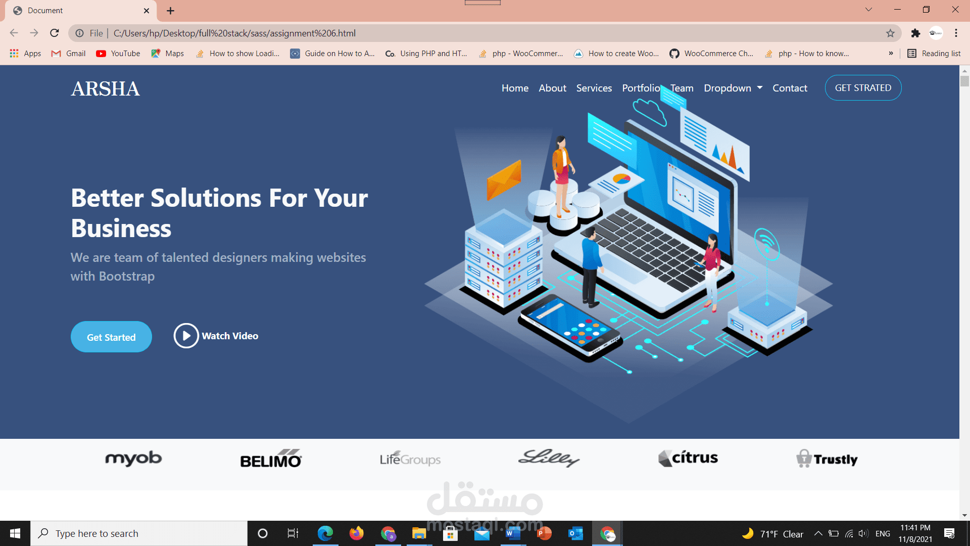 Bootstrap Made Theme Clone مستقل
