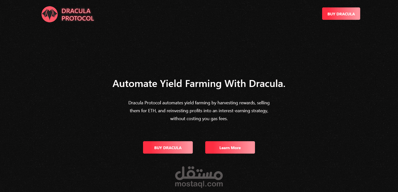 Crypto Currency Landing Page مستقل