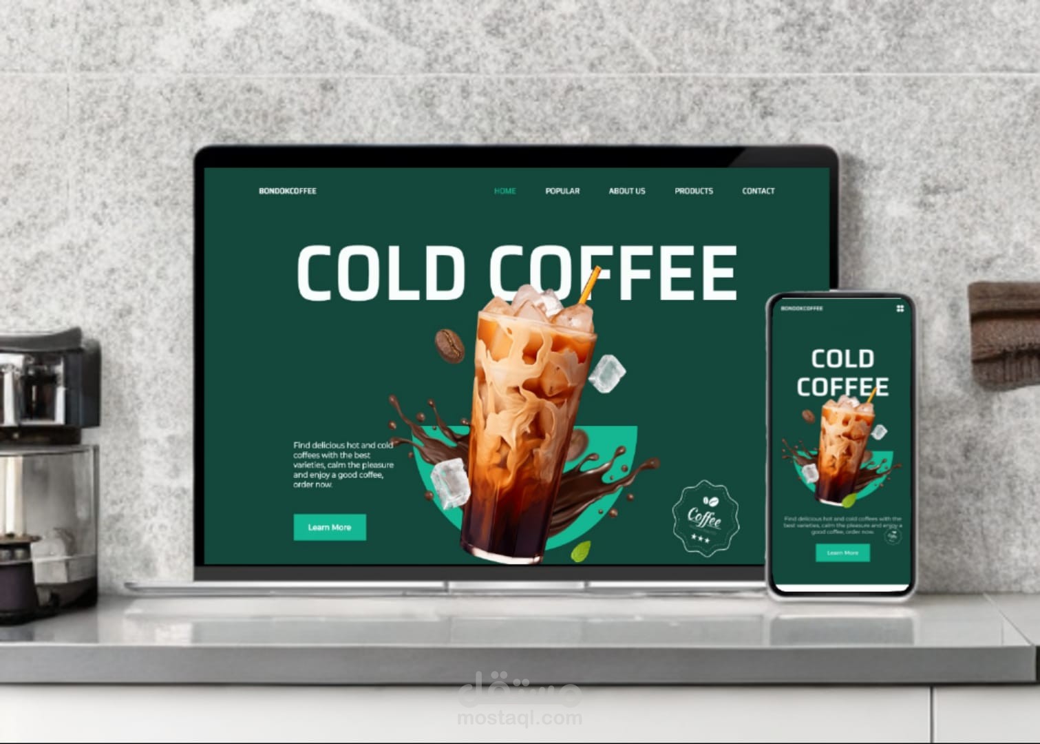 BONDOK COFFEE Website | مستقل