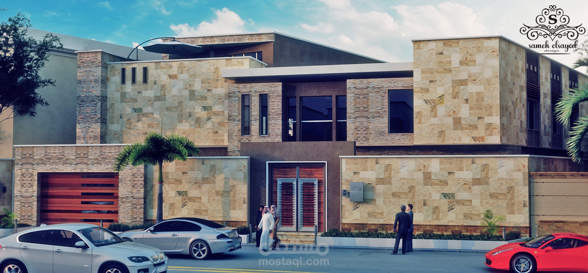 Exterior house design in Saudi Arabia | مستقل