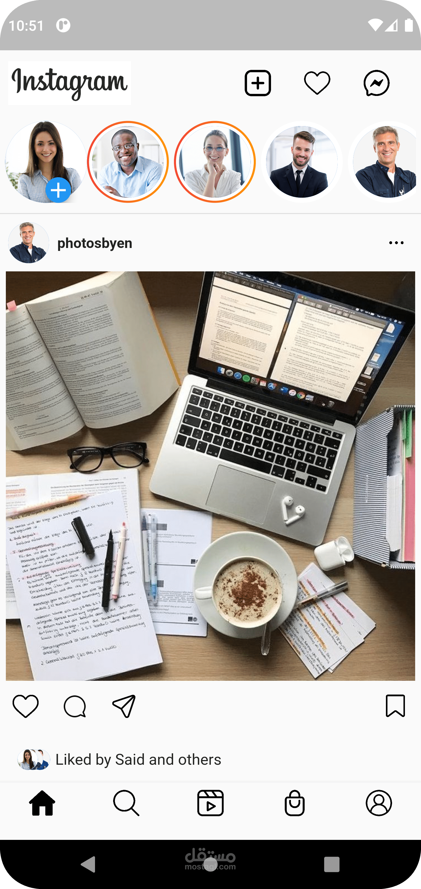 Instagram User Interface | مستقل