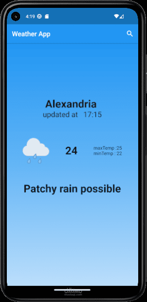 برنامج لعرض الطقس Weather Application | مستقل