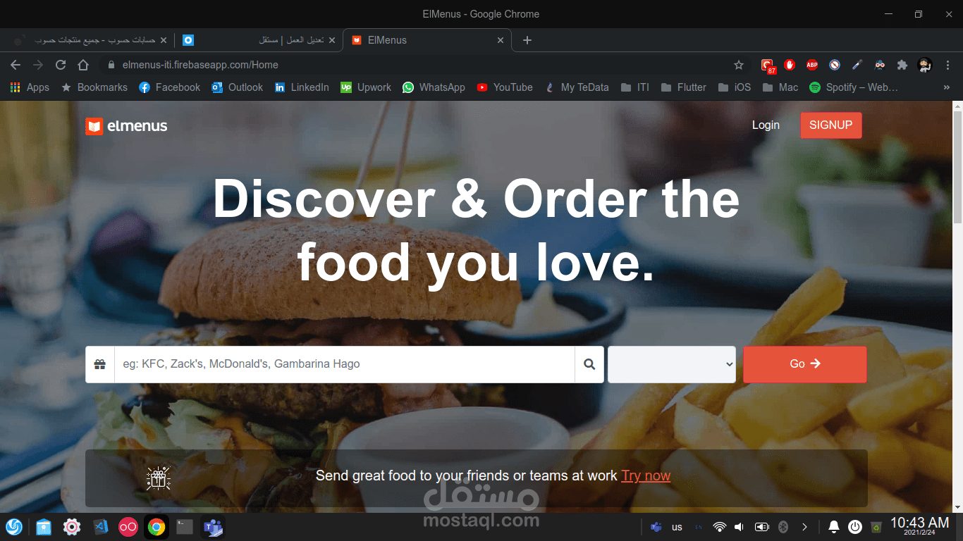 Complete Angular E Commerce Website For Ordering Online مستقل