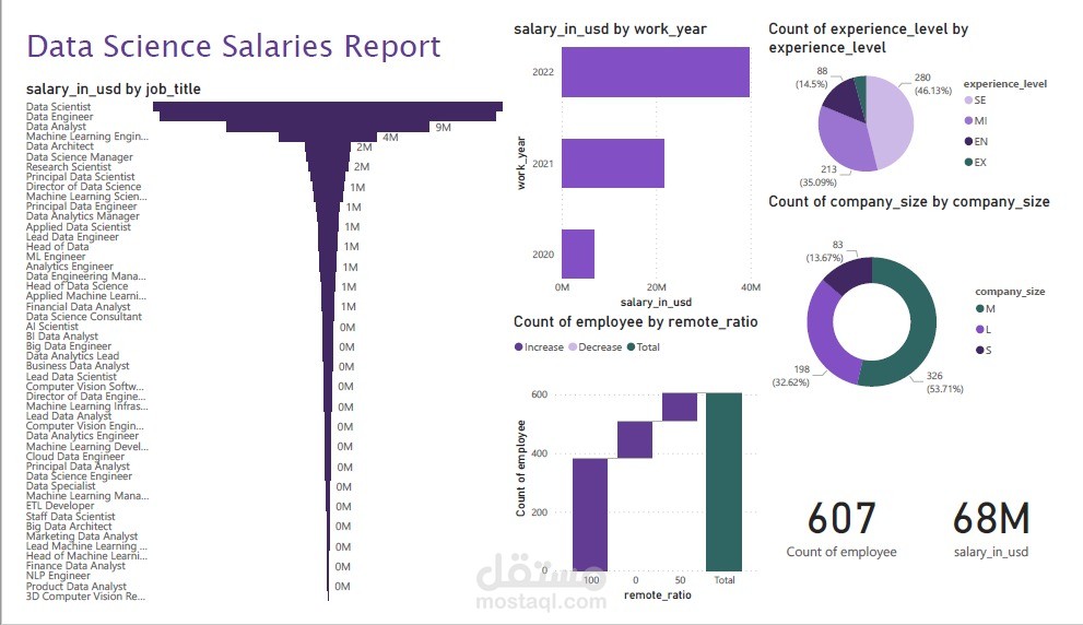 Data science salaries report | مستقل