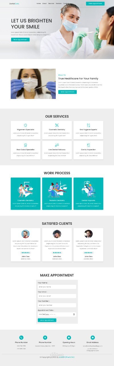 Dentist website | مستقل Dentist website | مستقل