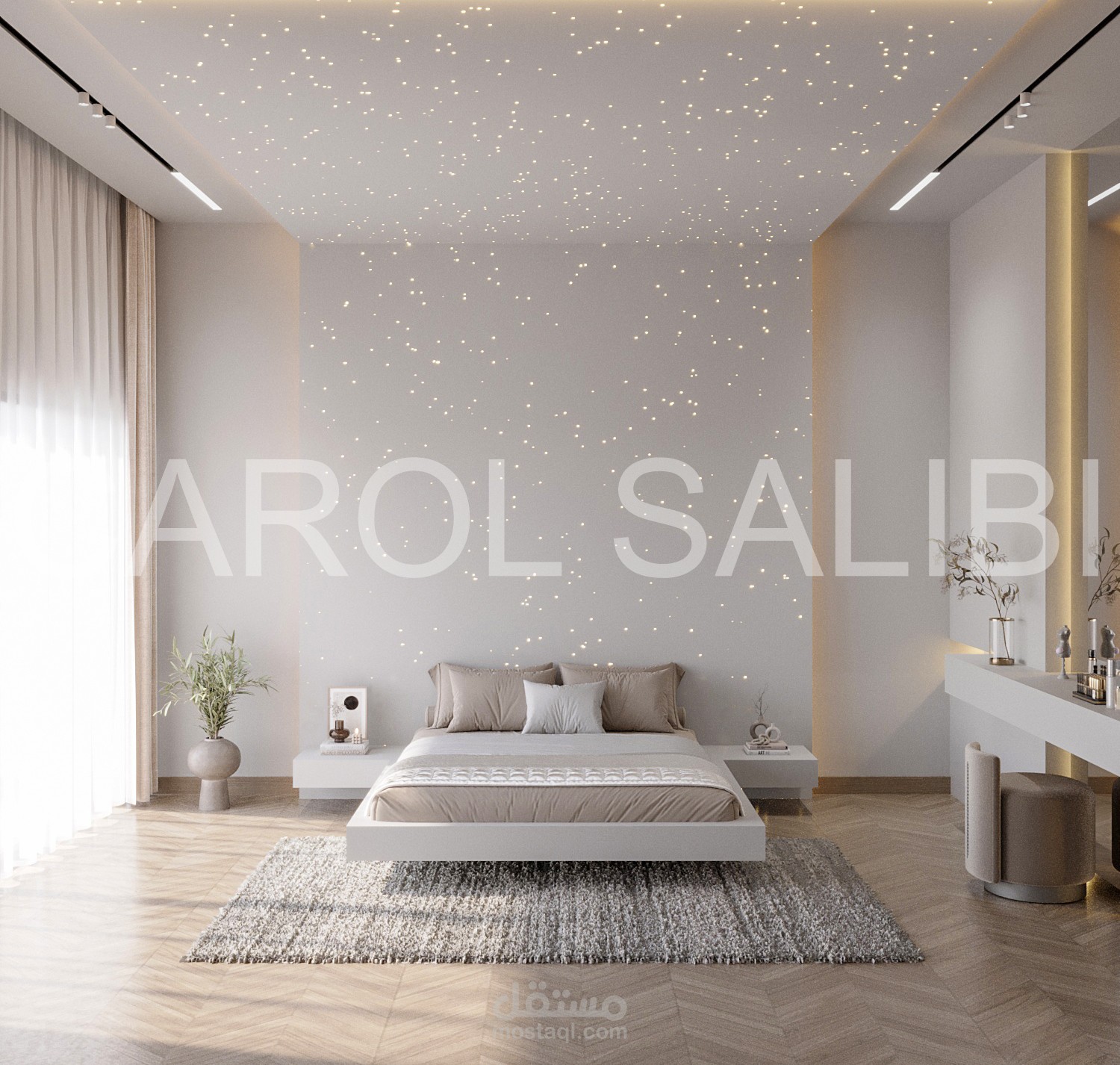STAR LIGHTNING MASTER BEDROOM DESIGN -FUTURISTIC | مستقل