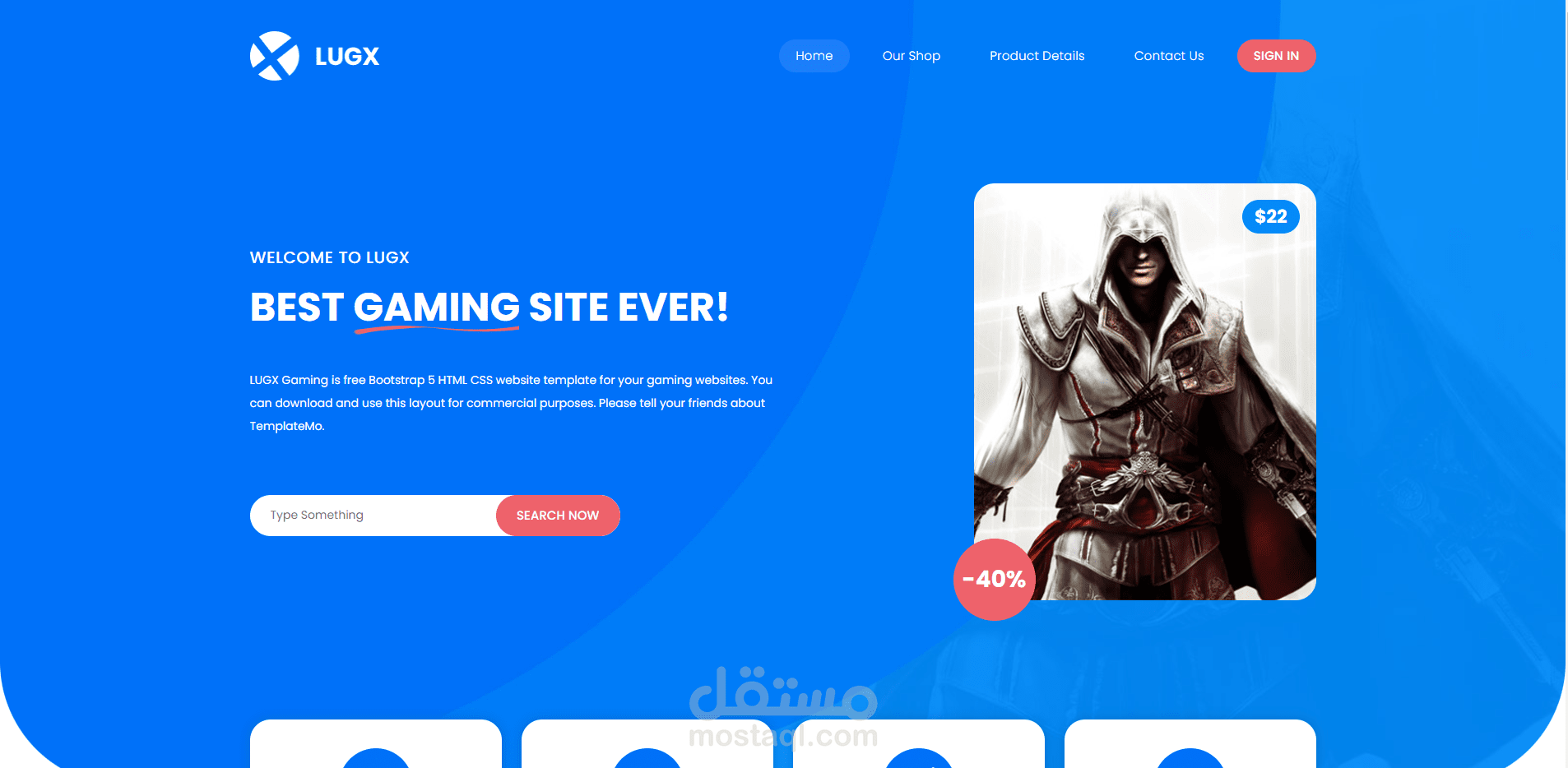 LUGX Gaming Website | مستقل