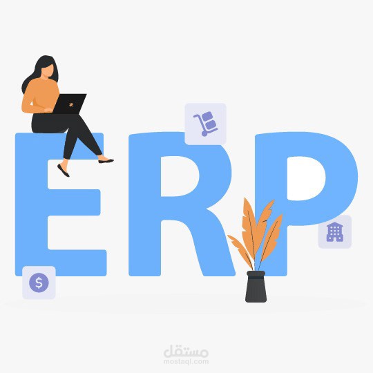 تصميمات illustration للشركة Dexef Erp system | مستقل