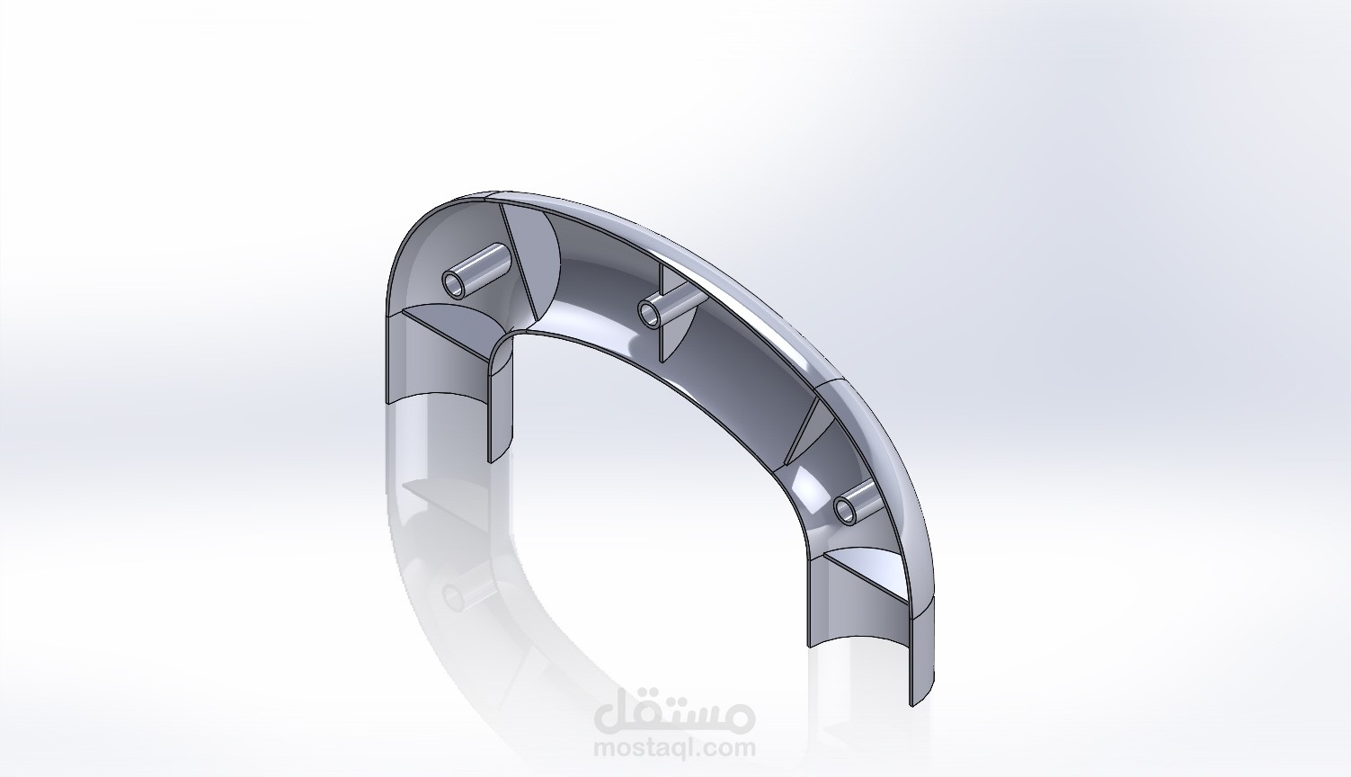 تصميم Injection Mold Handle ببرنامج SOLIDWORKS | مستقل
