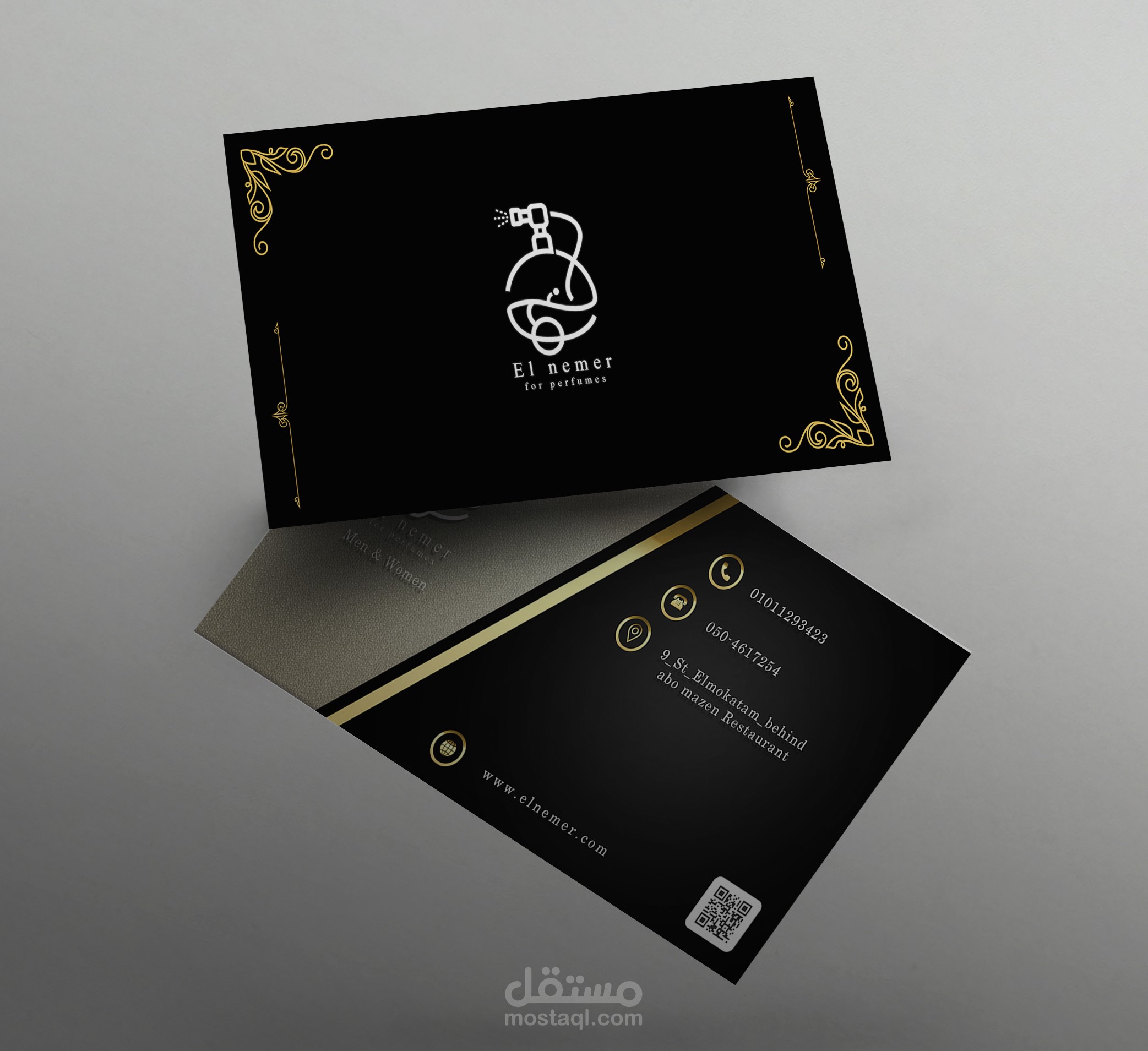 Business card for a perfume shop | مستقل