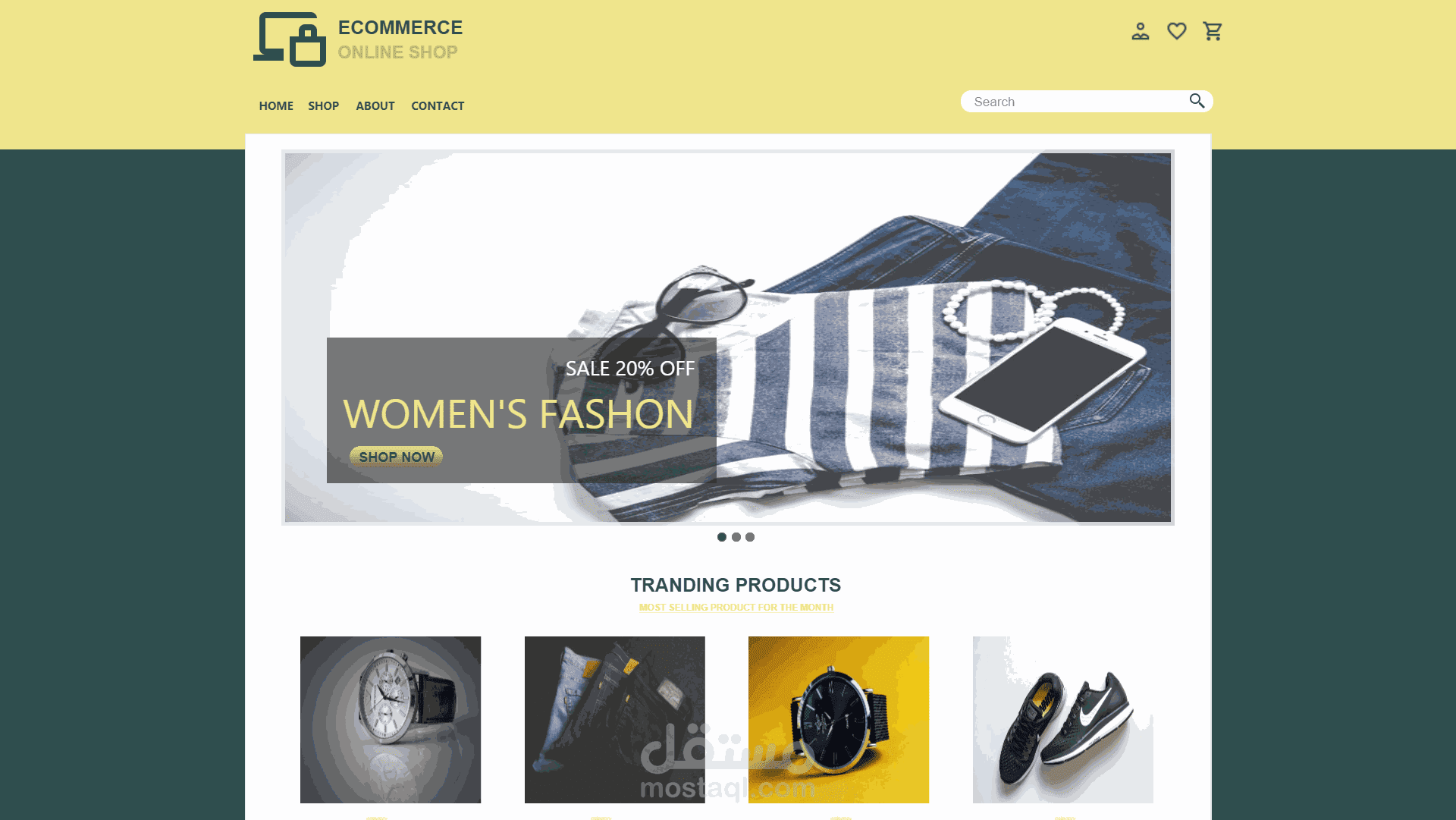 online shop market web app | مستقل