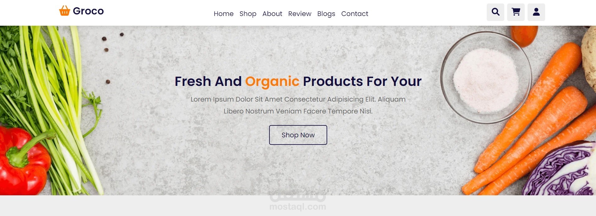 [Groco] Ecommerce website | مستقل