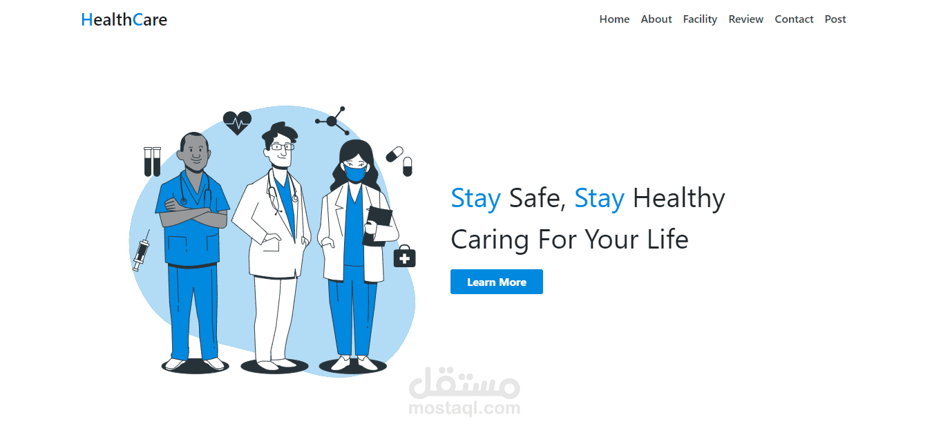 Responsive Hospital Website | مستقل Responsive Hospital Website | مستقل