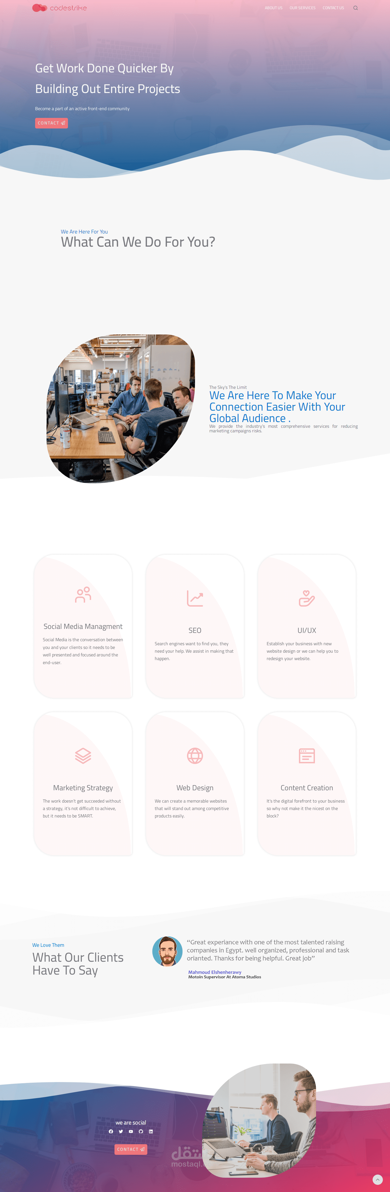 Simple technical Website Built With Wordpress | مستقل