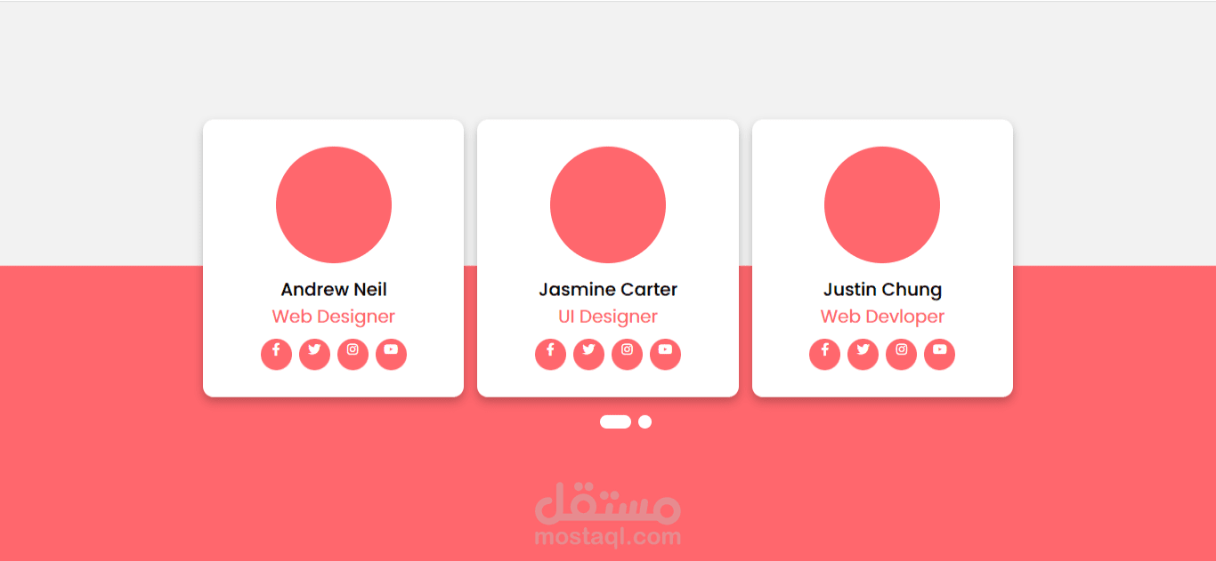 CSS Responsive Profile Cards Slider | مستقل CSS Responsive Profile Cards Slider | مستقل