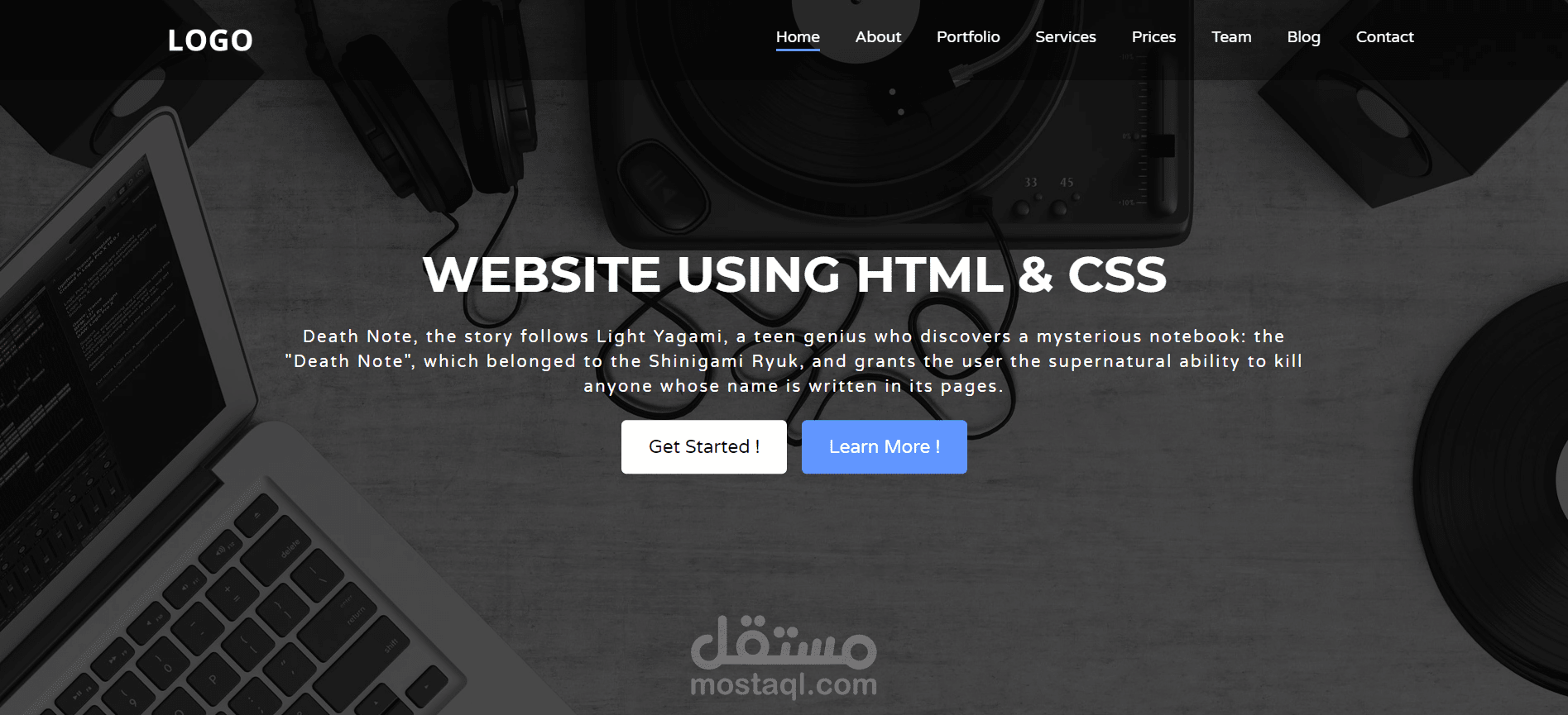 التدرب على برمجة landing page | مستقل