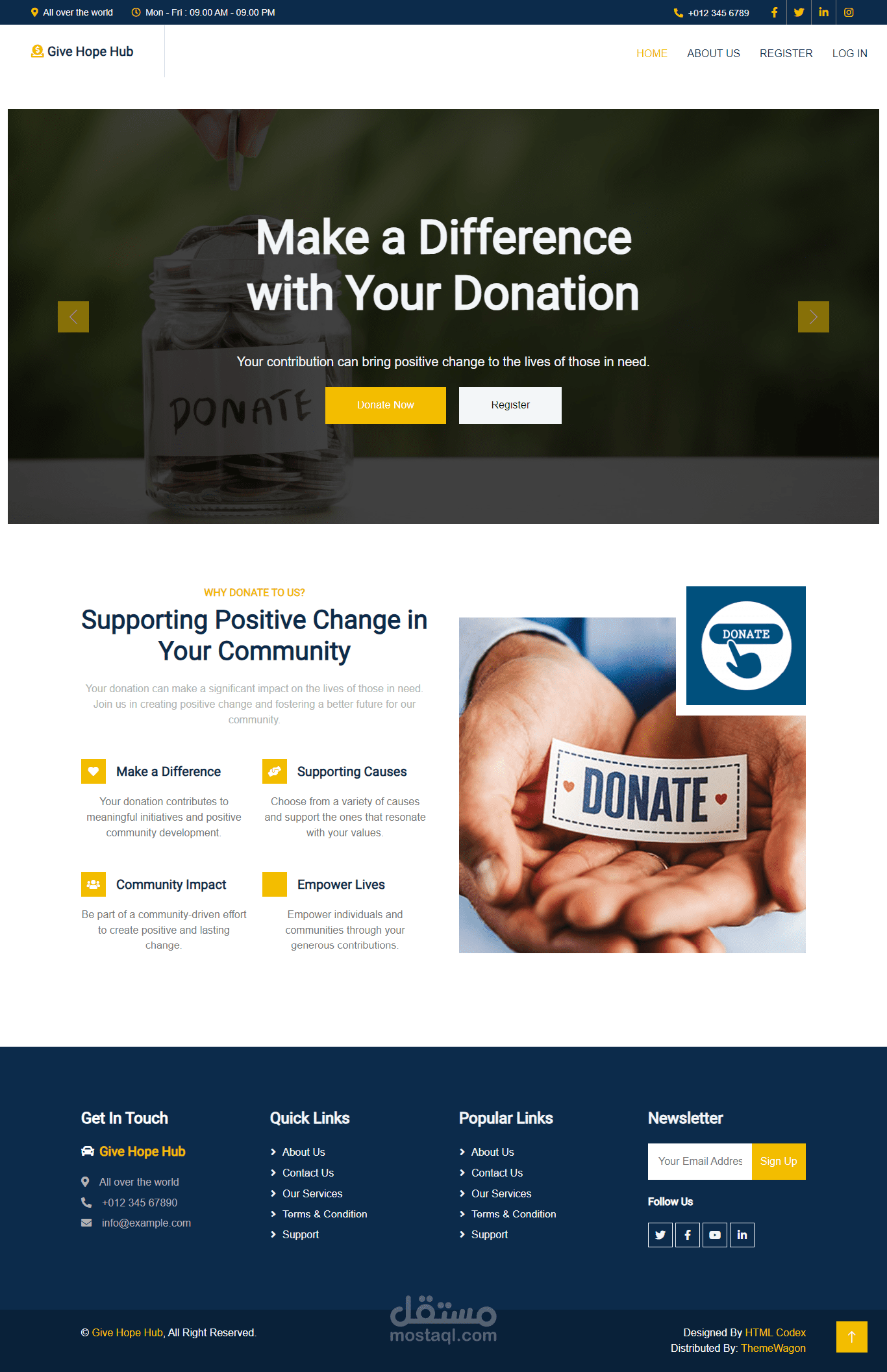 Give Hope Hup Donating System | مستقل