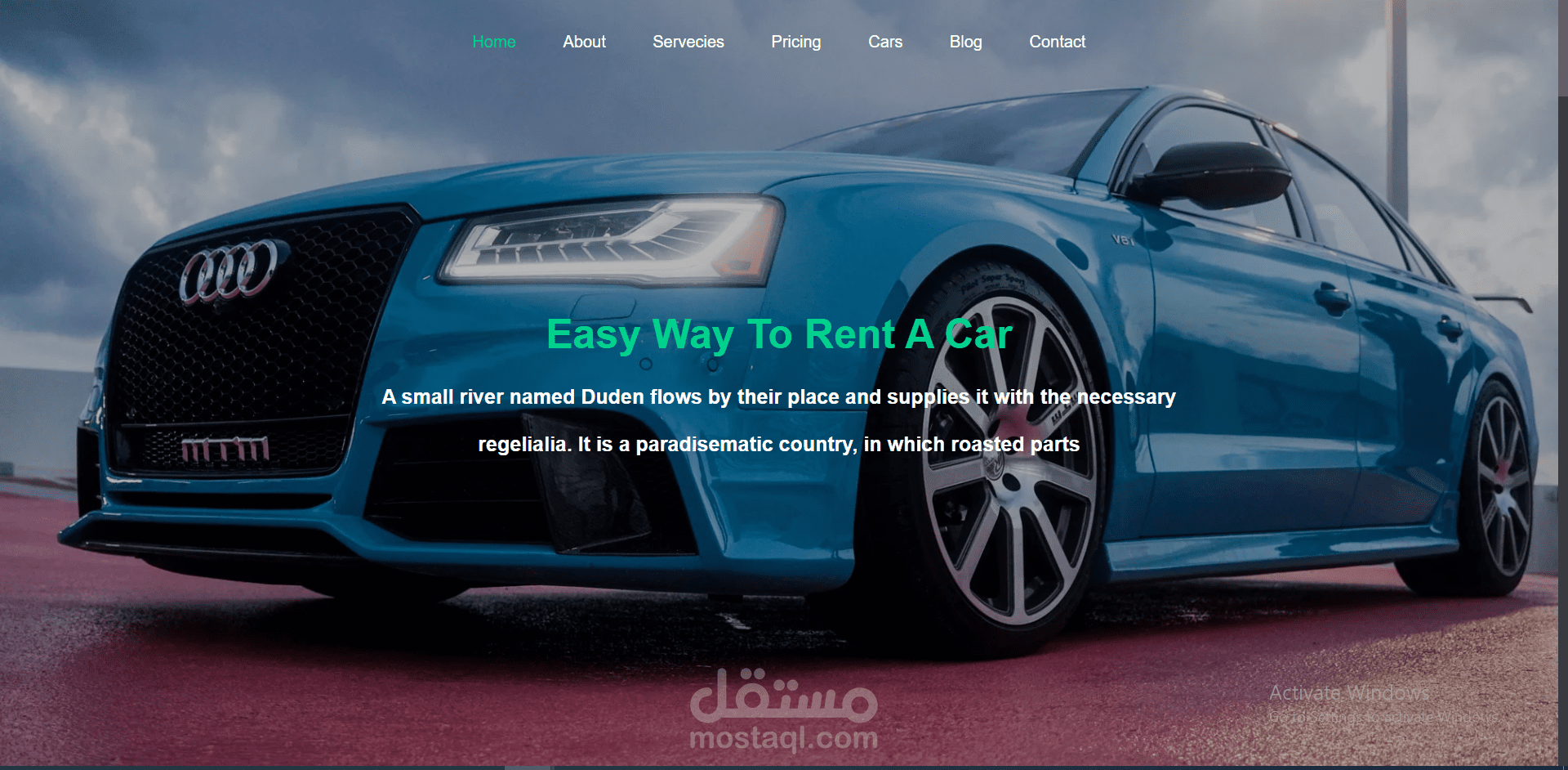 Front - End Project / Car Book | مستقل