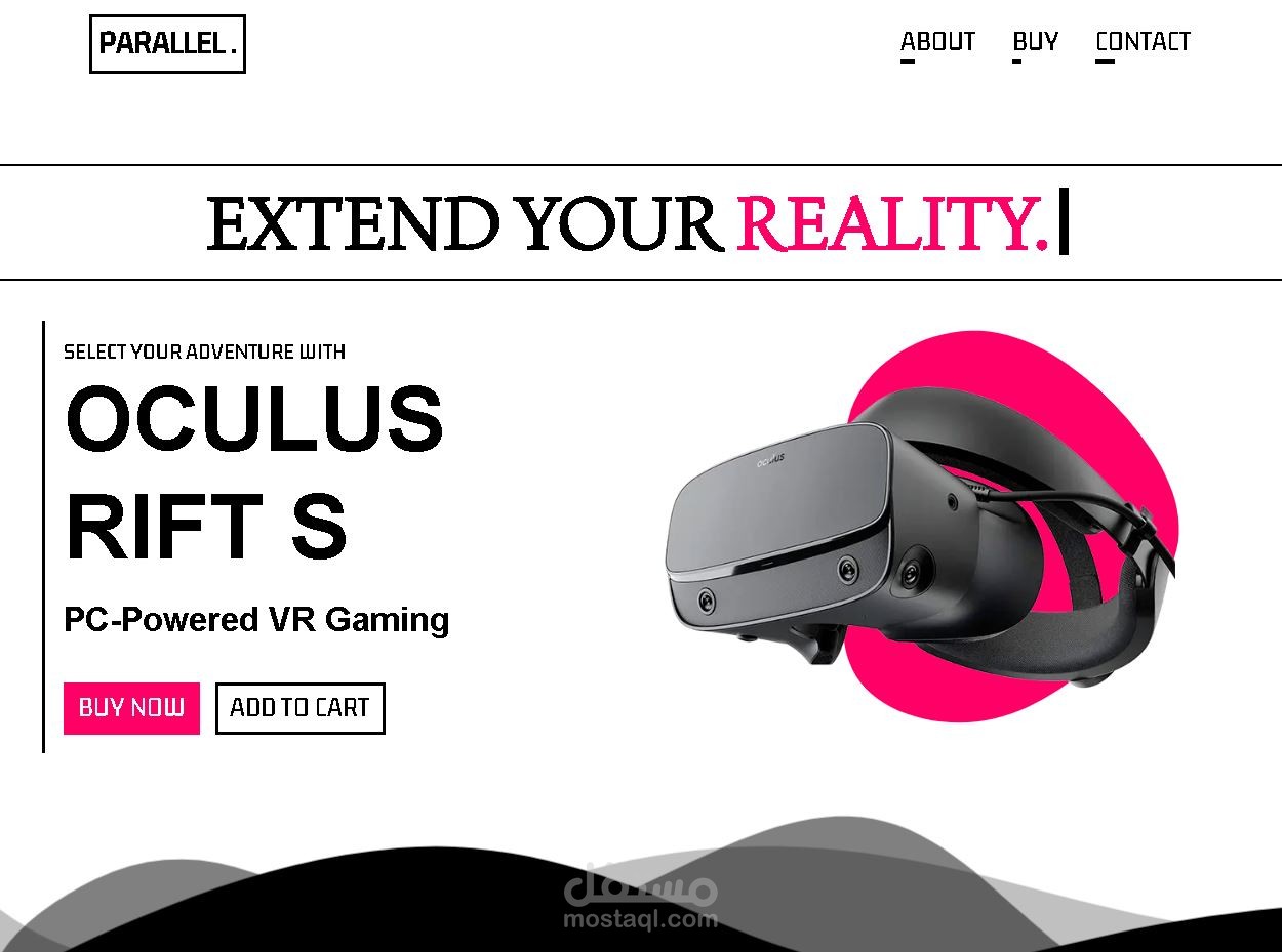 OCULUS Product Landing Page | مستقل
