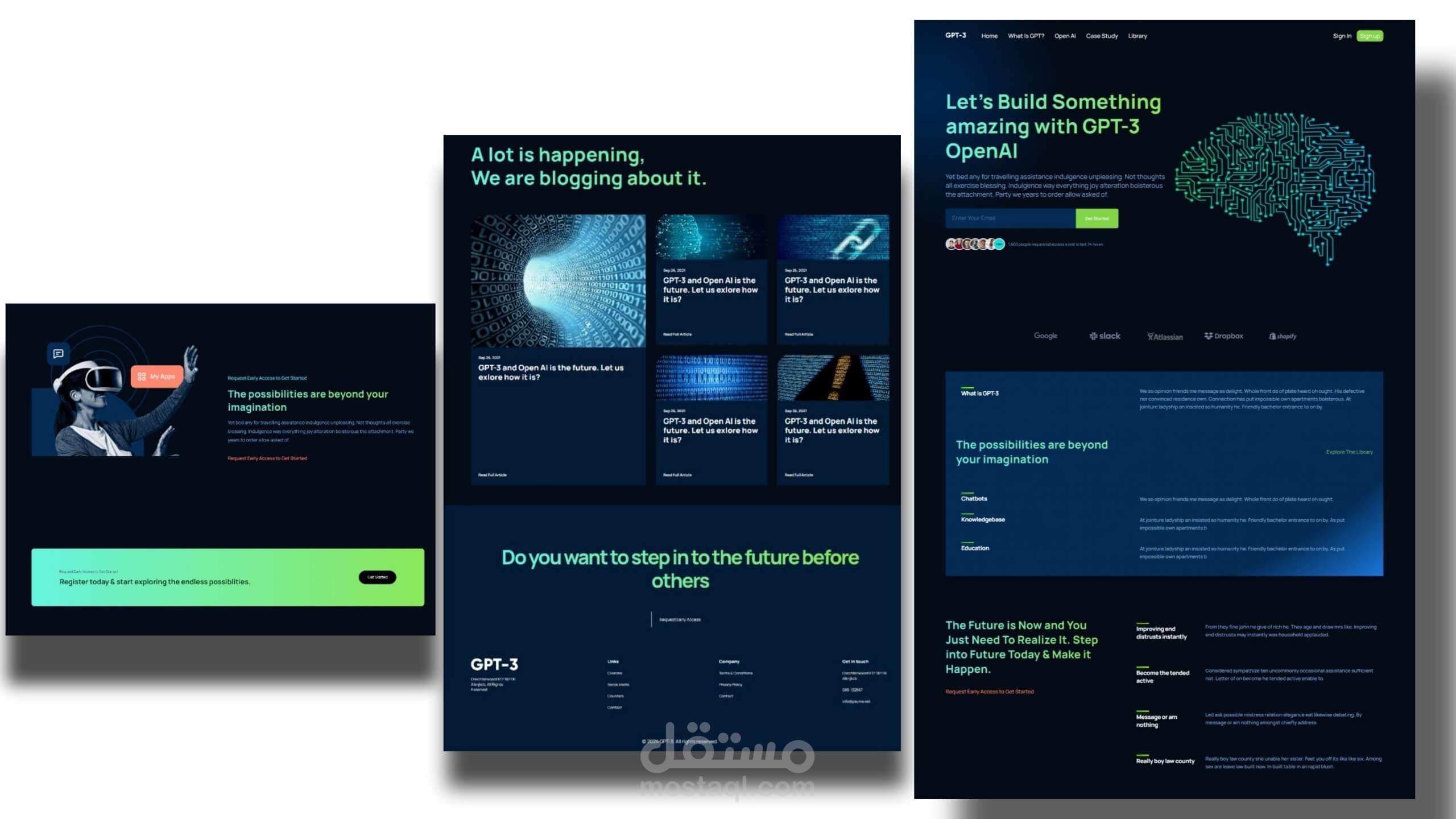GPT-3 landing page | مستقل