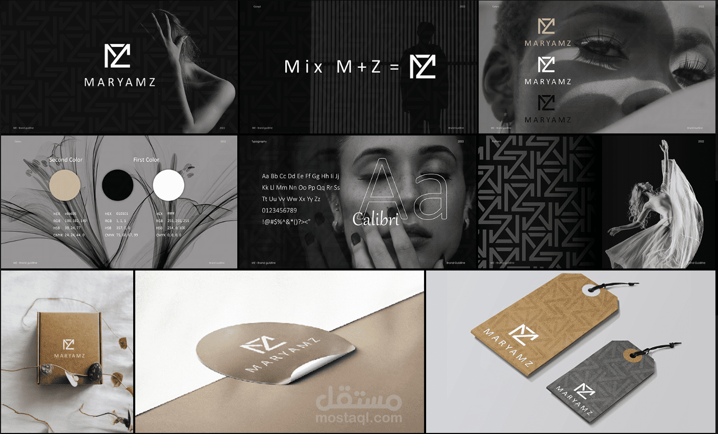 Branding MARYAM Z (Fashion Designer) | مستقل