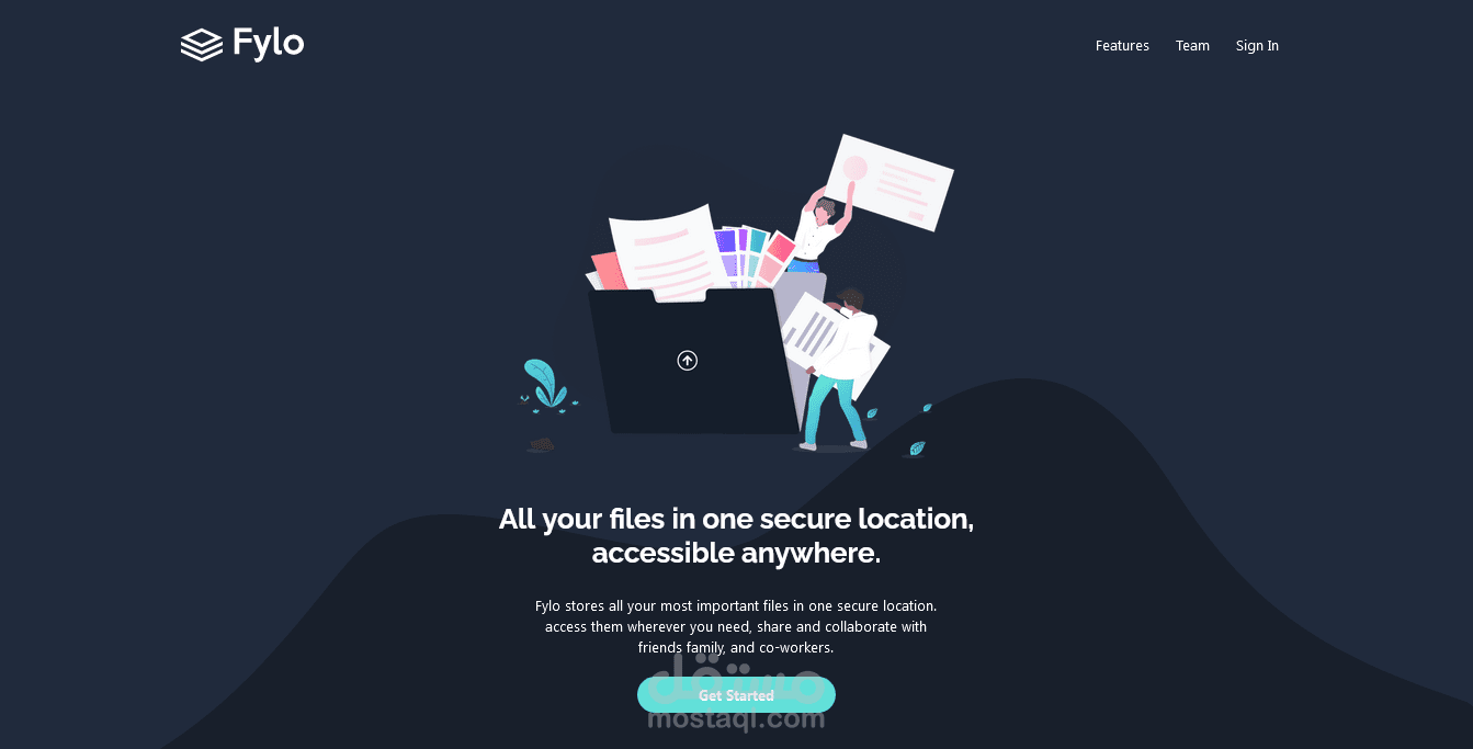 Fylo landing page | مستقل
