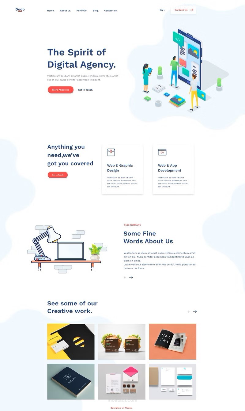 Doob - Free Agency HTML Template | مستقل