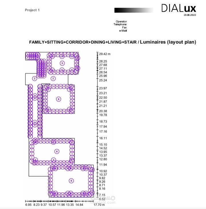 Dialux report تقرير لتصميم اضاءة ببرنامج دايلوكس | مستقل