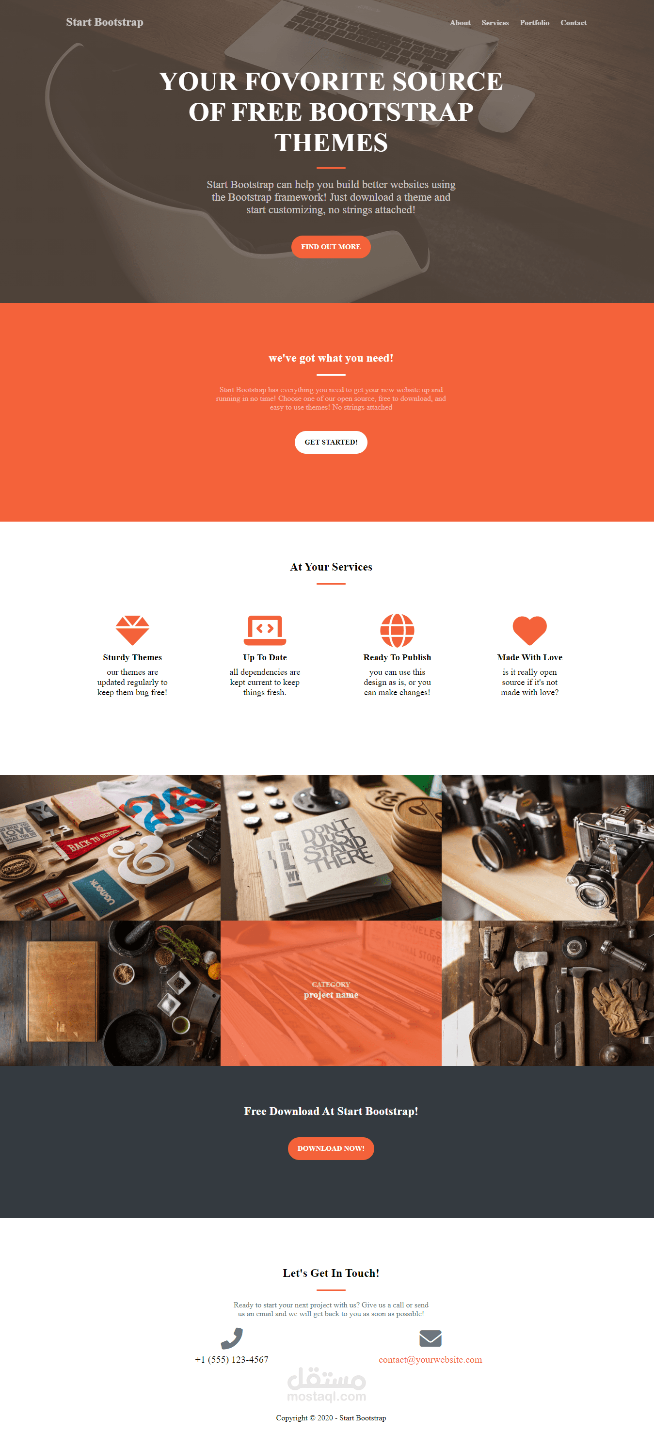 تصميم (landing page (Creative Page | مستقل