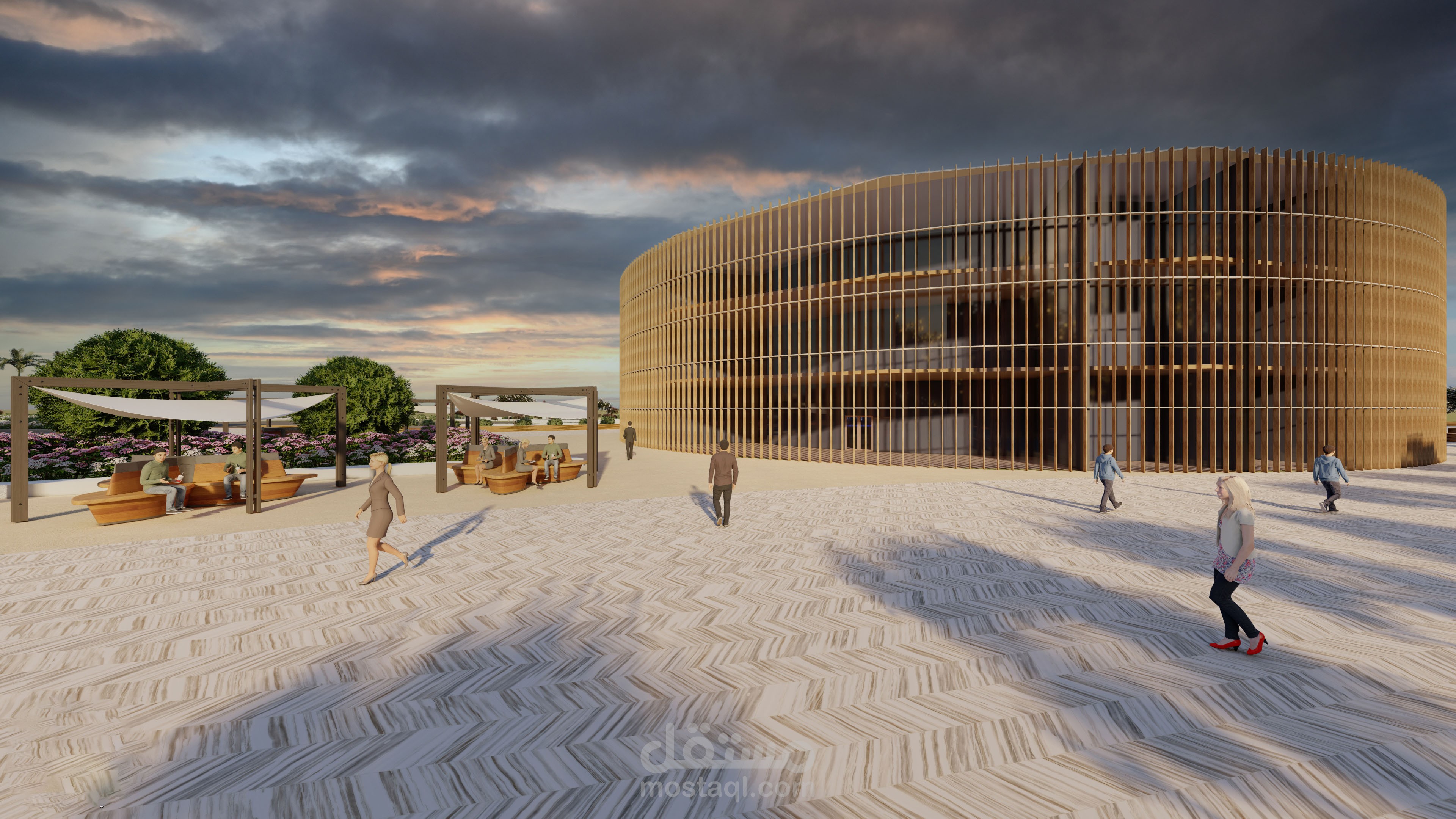 Parametric Wooden Restaurant | مستقل Parametric Wooden Restaurant | مستقل