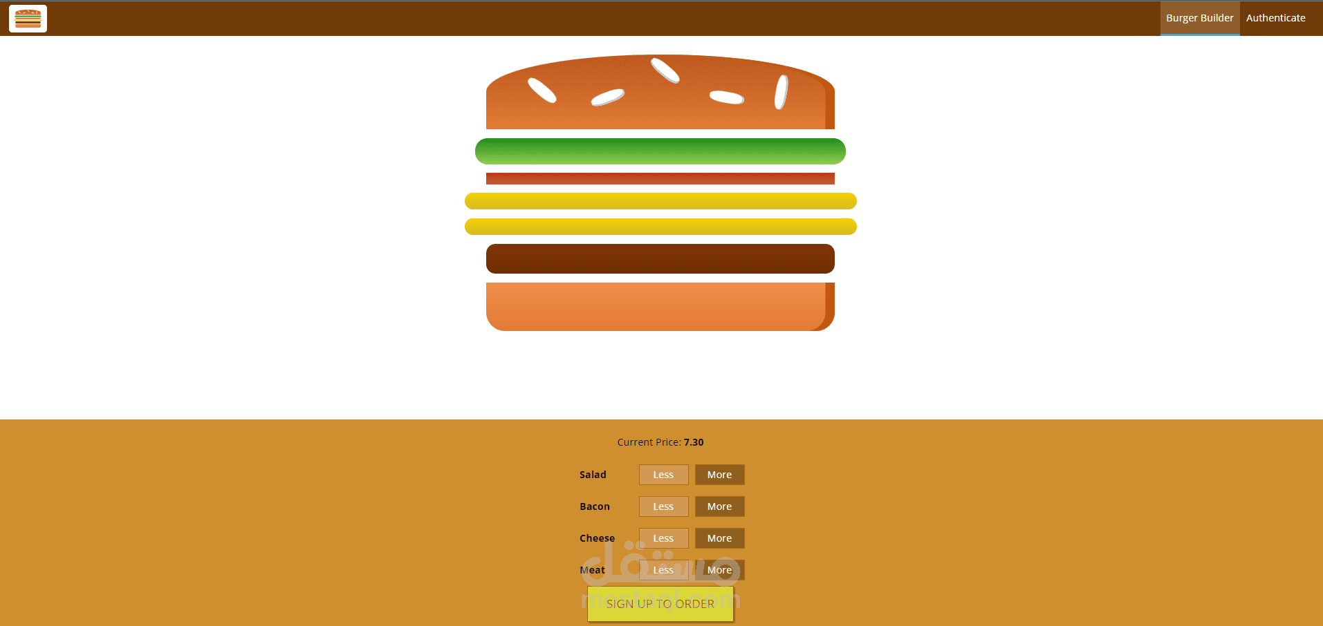 Burger Builder (website) | مستقل