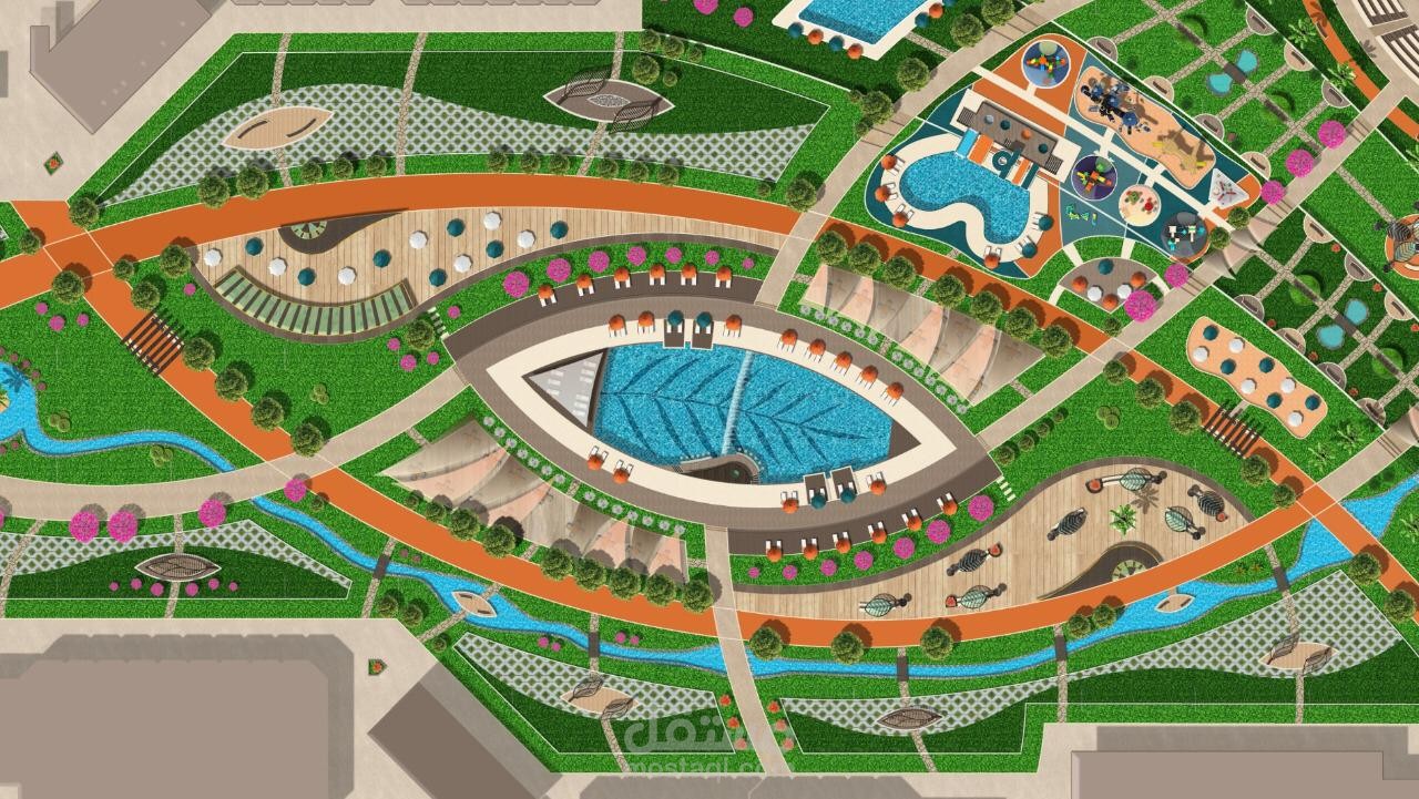LANDSCAPE design for a resort at MARSA ALAM on 5000 meters square | مستقل