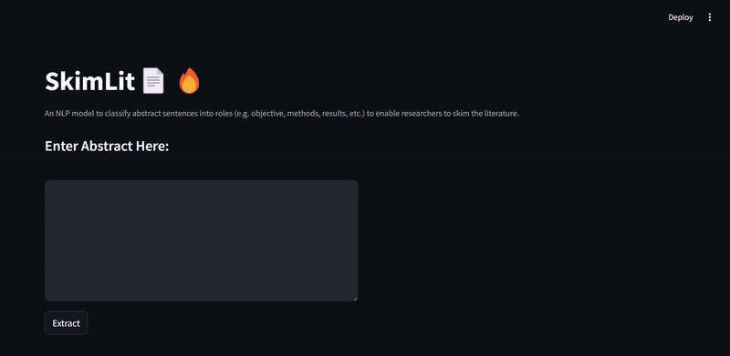 SkimLit Project (Text Summarization task) | مستقل
